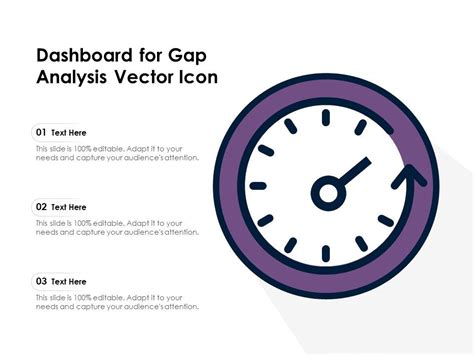 Dashboard For Gap Analysis Vector Icon Ppt Powerpoint Presentation