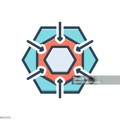 Mid Center Stock Illustration Download Image Now Arrow Symbol Icon