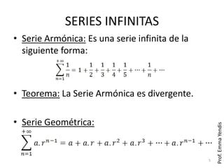 Ficha De Trabajo De Series Geométricas Infinitas Series Infinitas