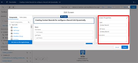 configure a record link dynamically in flow top salesforce blog