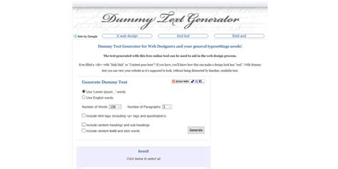 Dummy Text Generators And Tools Css Author