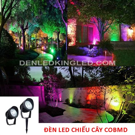 Ý Tưởng Phối Màu Cho đèn Chiếu Cây Trang Trí Sân Vườn Tuyệt đẹp