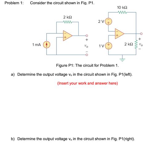 solved problem 1 ﻿consider the circuit shown in fig