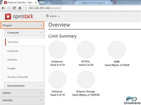 Understanding The Openstack Dashboard Unixarena