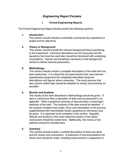 Beautiful Work Report Format For Engineering Projects How To Write A