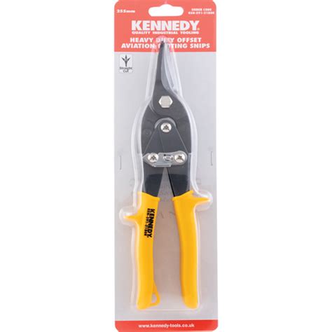 Kennedy Ken5912180k Manual Aviation Snips Cut Straight Blade Chrome