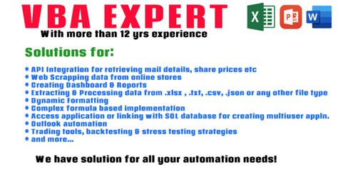 Provide Excel Vba Dev And Web Scrapping Services By Logieagle Fiverr