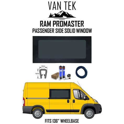 Ram Promaster Passenger Side Front Solid Window Van Tek