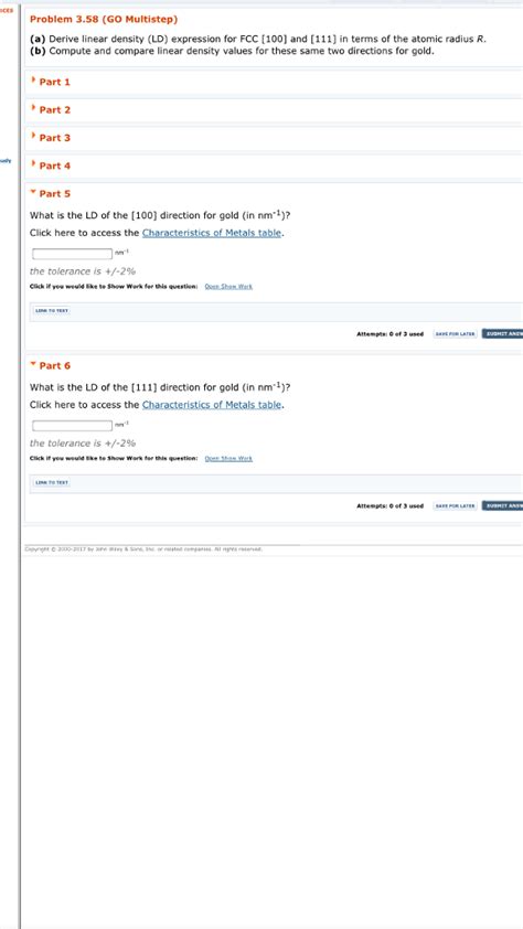 Solved Problem 3 58 Go Multistep A Derive Linear Density