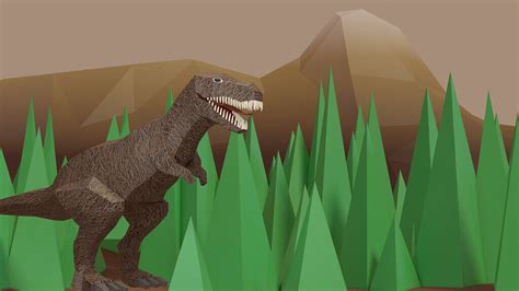 Low Poly Dinosaur My First Low Poly Model Fun Revisiting The Course