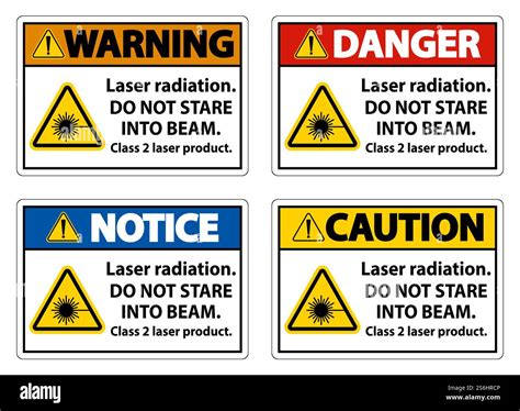 Laser Radiationdo Not Stare Into Beamclass 2 Laser Product Sign On