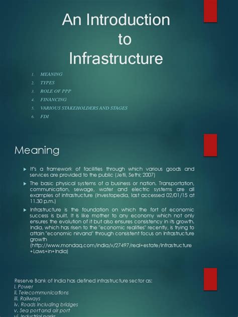 Infrastructure Introduction Pdf Infrastructure Publicprivate