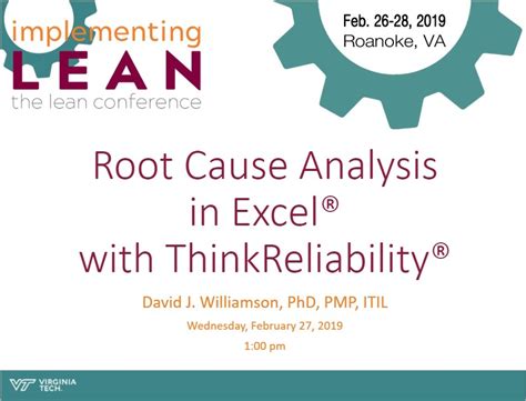 Root Cause Analysis With Thinkreliability®