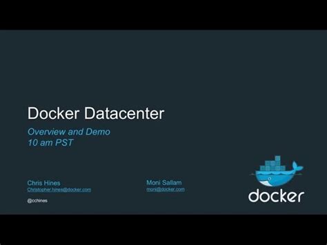 Free Video Docker Datacenter Overview And Demo From Docker Class Central