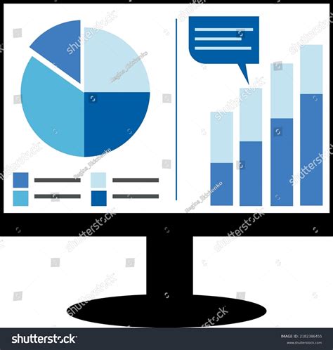 Infographic Dashboard Template Flat Design Graphs Stock Vector Royalty Free