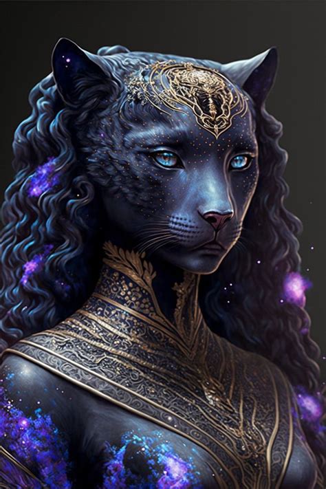 Anthropomorphic Panther Galactic Mythologie Chat