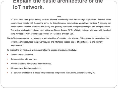 Questions In Iot Ppt
