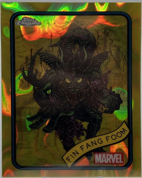 Fin Fang Foom Yellow Lava 53 Prices Marvel 2025 Topps Chrome