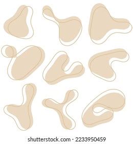 Organic Abstract Random Blob Shapes Minimal Stock Vector Royalty Free Shutterstock