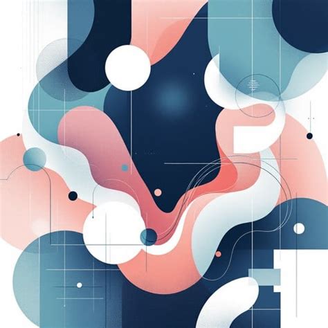 Free Flowing Geometric Waves Image Abstract Geometric Fluid