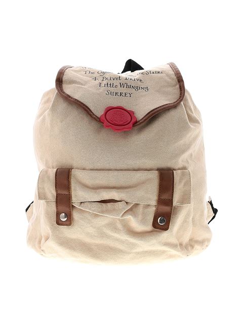 Harry Potter Color Block Solid Tan Ivory Backpack One Size 43 Off Thredup