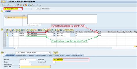Enhancement To Grey Out Short Text Field In PR Bas SAP Community