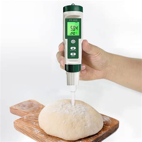 Food Ph Meter Digital Ph Tester With High Accuracy Ph Probe For Sourdough And Bread Food Ph
