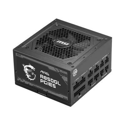 Msi Mag A850gl Pcie5 850w Atx 3 1 Power Supply Msi Us Official Store