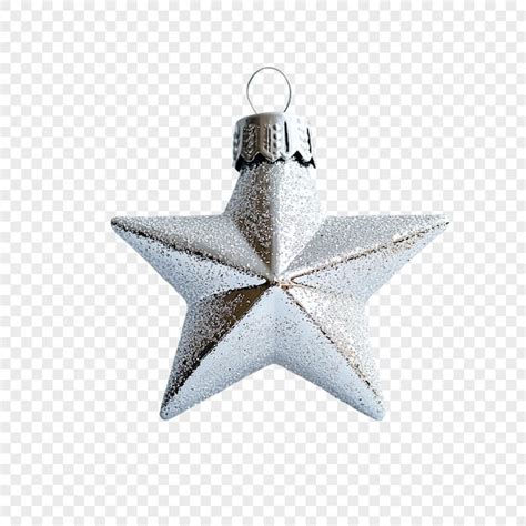 Una Estrella De Plata Con Una Estrella De Plata En Ella Psd Premium