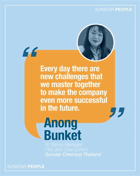 For Anong The Best Part Of Working At Sunstar Is Working With Pleasant