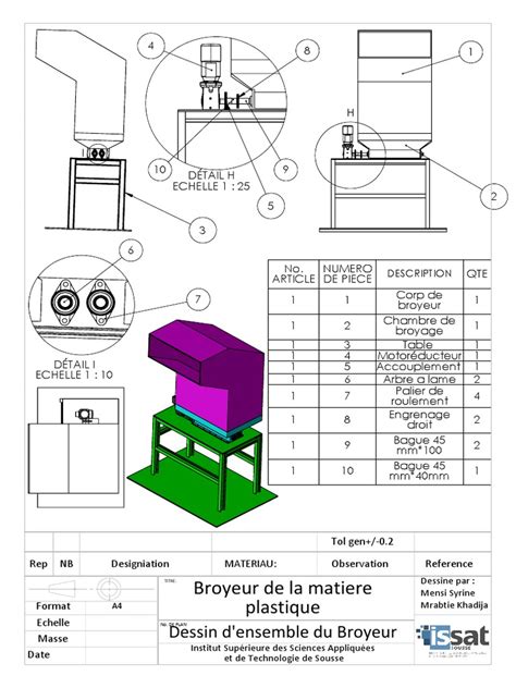 Dessin Densemble Du Broyeur Pdf