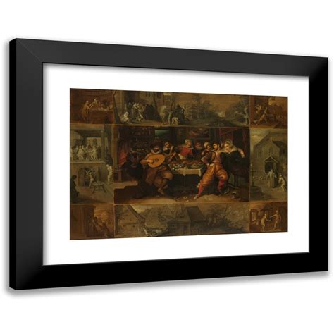 Frans Francken The Younger 14x11 Black Modern Framed Museum Art Print