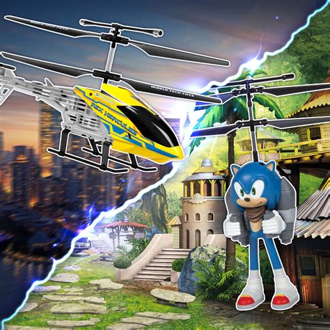 Sonic Flying Figure Rex Hercules Unbreakable Helicopter Bundle Hobbytronworld