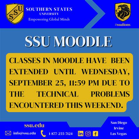 Ssu Moodle Classes Extended Ssu Business Administration Bba Mba Msit Certificates