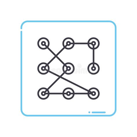 Pattern Recognition Line Icon Outline Symbol Vector Illustration