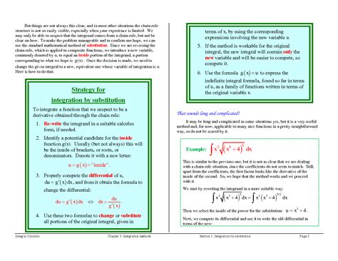 Solution Integration By Substitution Studypool