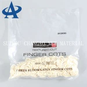 White Antistatic Esd Cleanroom Cotton Fabric Finger Cots China Finger