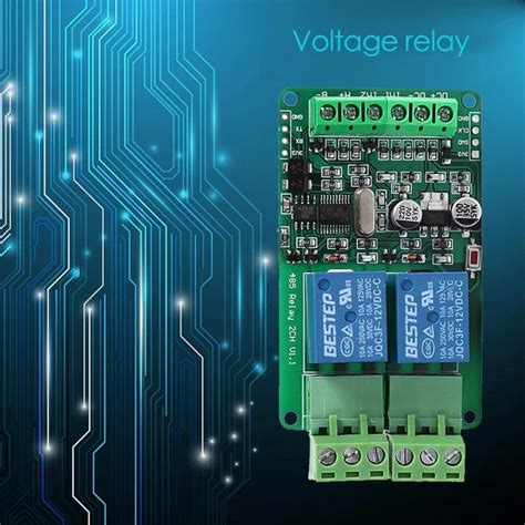 Modbus Rtu 2 Way Relay Module Ttl Rs485 Interface Communication With