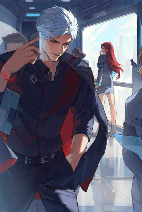 Protagonist Sylus And Mephisto Love And Deepspace Drawn By Wai Wai