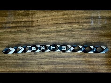 Homecoming mum tutorial intertwine loop name chain - YouTube