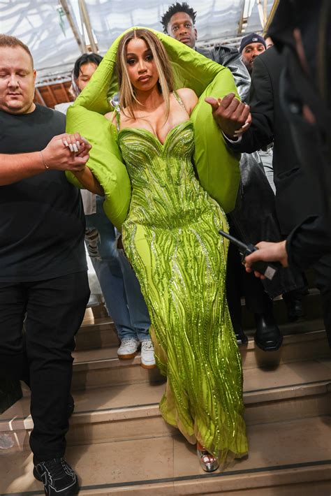 Cardi Bs Over The Top Haute Couture Fashion Week Outfits Pics Us Weekly