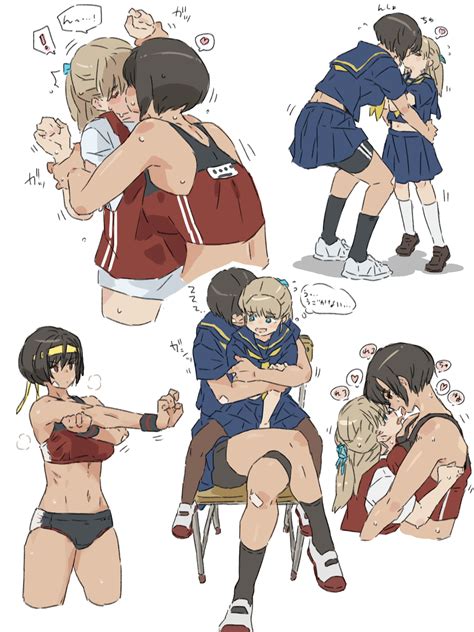Kei And Rika Original Drawn By M K Danbooru Kei And Rika Original Drawn By M K Danbooru