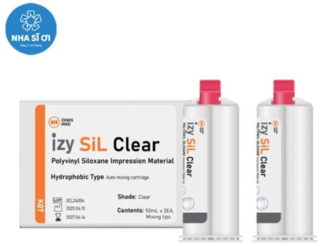 Izy Sil Clear Polyvinyl Siloxane Impression Material Nha Sĩ ơi