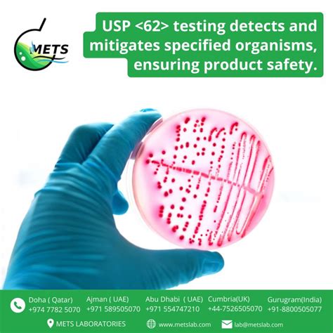 Usptesting Productsafety Microbiologicaltesting Qualitycontrol Productcompliance