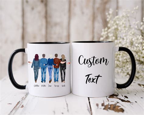 Friendship T For Men And Women Custom Friends Mug With Male And Female Friends Brother