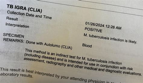 Positive For Igra Ppd But Negative For Cxr Rtuberculosis