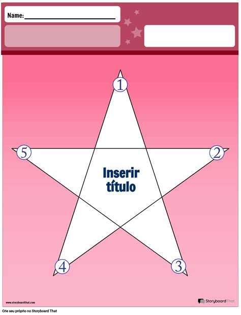 Modelo 5 Coisas Que Gosto Em Mim Storyboard Por Pt Examples