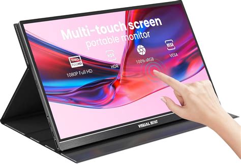 15 6” Portable Usb Type C Monitor Touchscreen 1080p Fhd Ips 10 Point Touch External Screen