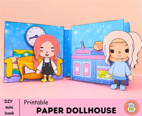 Pretty Toca Boca Paper Dollhouse Printable Toca Boca 60 Off