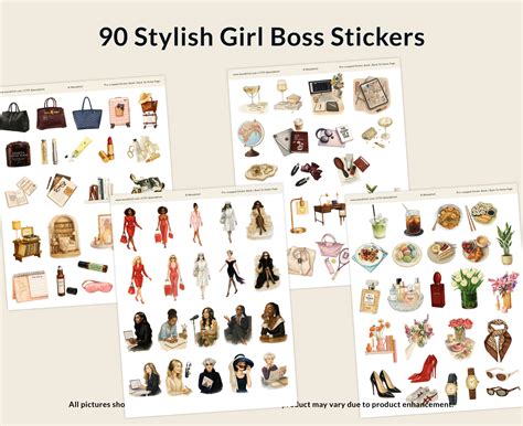 Girl Boss Stickers Set Wondefull